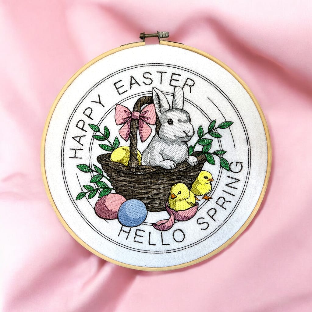 Happy Easter/Hello Spring Wall Decor - Maryland Fiber Arts